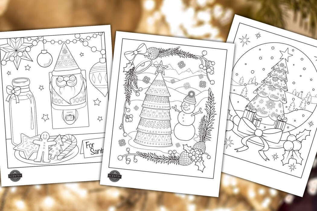 Brighten the holidays with Scentsy coloring pages | Scentsy Blog